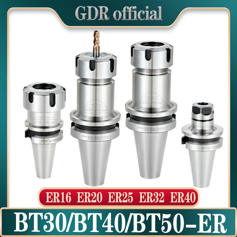 BT ER เครื่องมือ BT30 BT40 BT50มีด Shank ER11 ER16 ER20 ER25 ER32 ER40เครื่องมือ Cnc เครื่องม ...