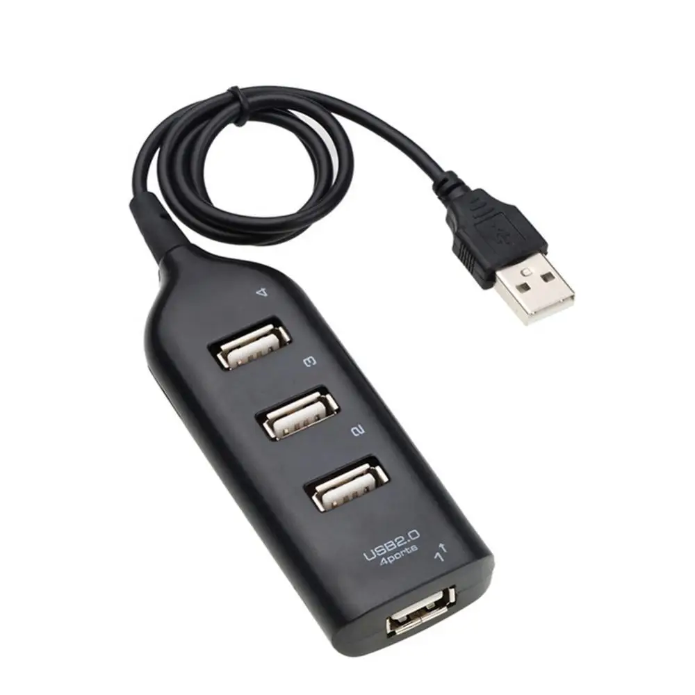 4 Ports High Speed Usb 2.0 Expansion Hub Splitter Adapter For Pc Laptop ...