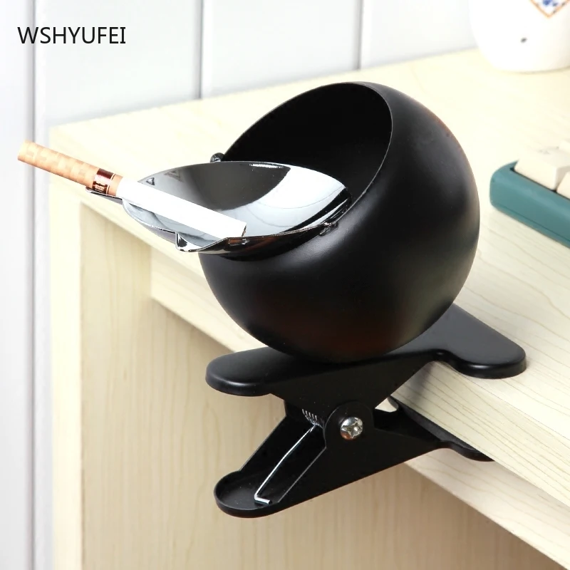 Ashtray For Clamping Ashtray With Chrome plated Lid Fashion Metal ...