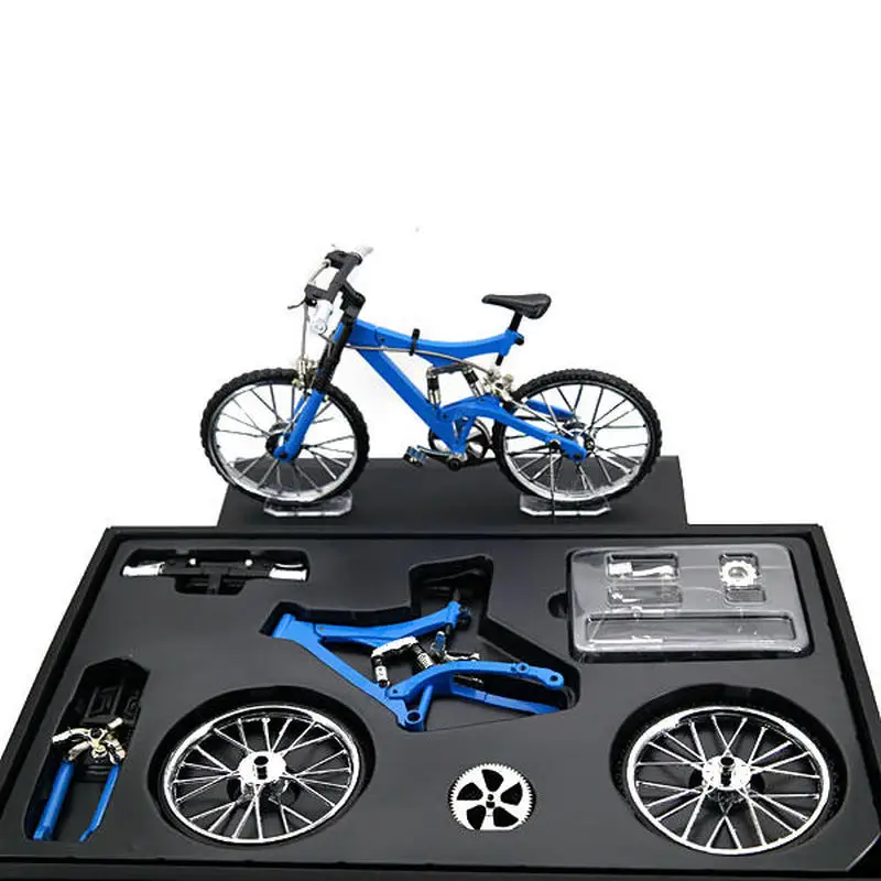 Bicycle Model Simulation DIY Alloy Mountain Road Bicycle Set Decoration ...