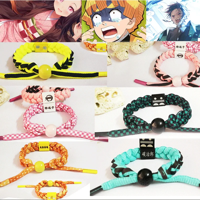 1 Pcs New Anime Demon Slayer Cosplay Bracelet Kamado Tanjirou Agatsuma ...