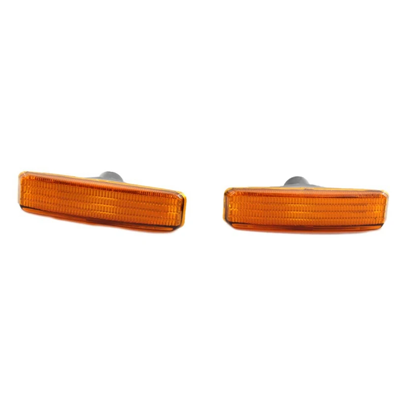 1 쌍 전면 왼쪽 오른쪽 마커 라이트 램프 하우징 Bmw 5 시리즈 E39 97 03 용 노란색 렌즈 교체 63148360589 ...