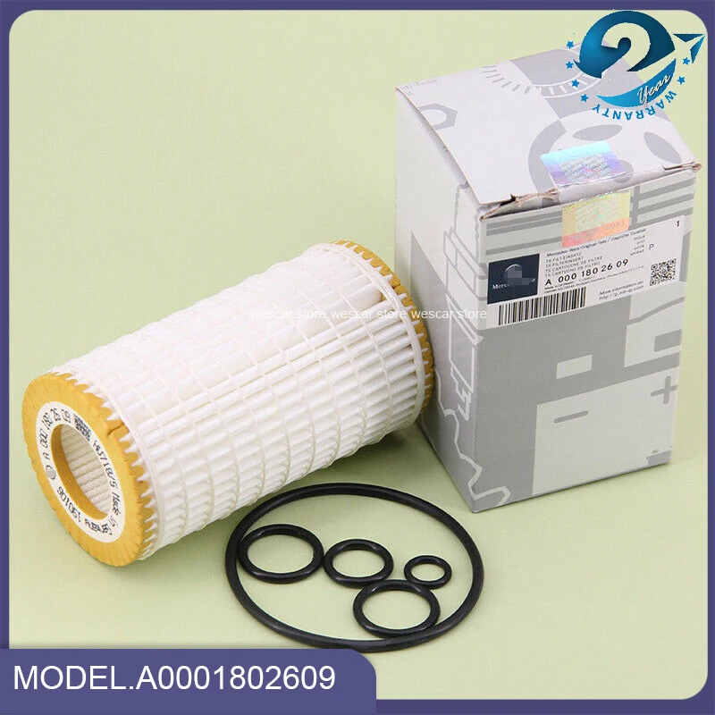 10PCS Original Oil Filter Cartridge w/ O Rings A 0001802609 For ...