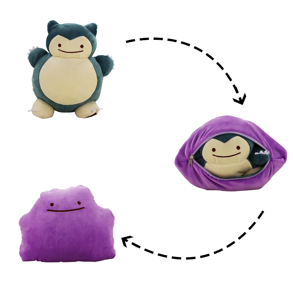 Featured products 12'' Pokemon Gengar Ditto Metamon Inside-Out Cushion ...