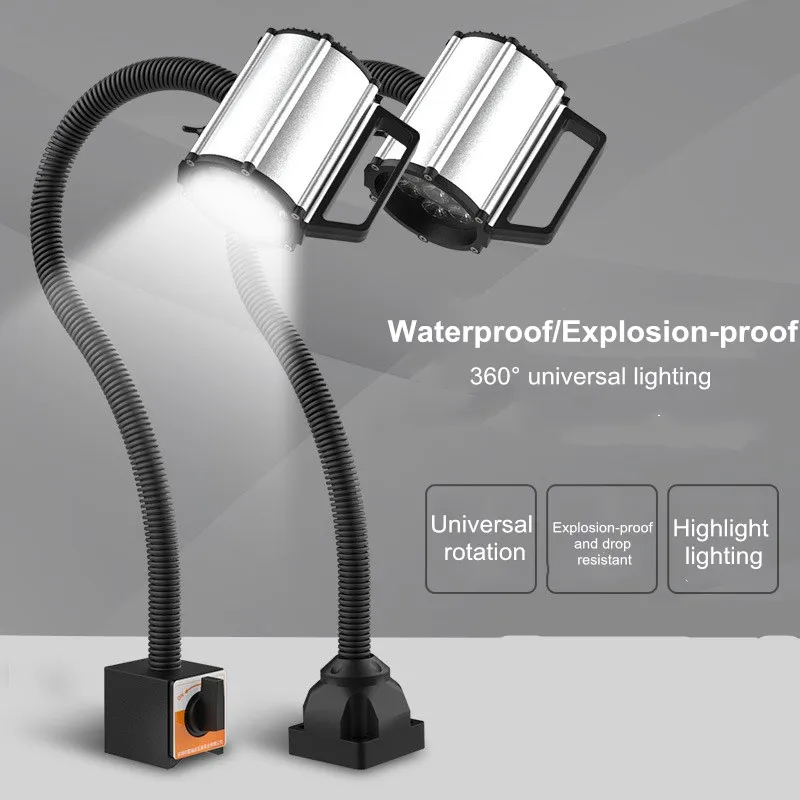 Imperme-vel-LED-Machine-Tool-Luz-de-trabalho-Torno-CNC-Punch-Milling ...