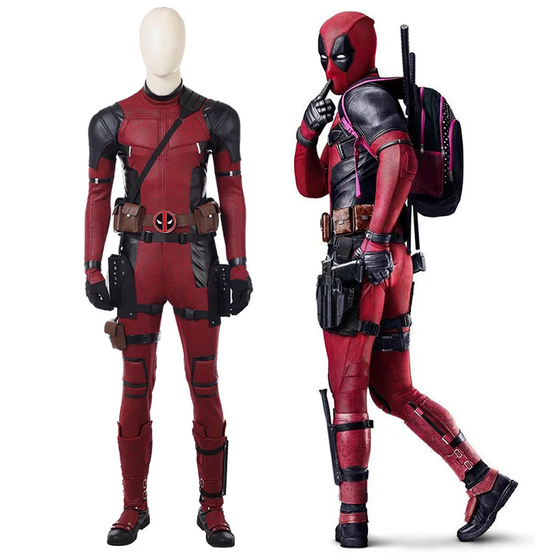 Full Body Deadpoolเครื่องแต่งกายผู้ใหญ่ฮาโลวีนพิมพ์หนังเครื่องแต่งกาย ...