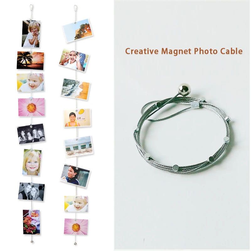 1-5Meter-Magnetic-Cable-Photo-String-Frame-Buckle-Wedding-Wall-Art ...