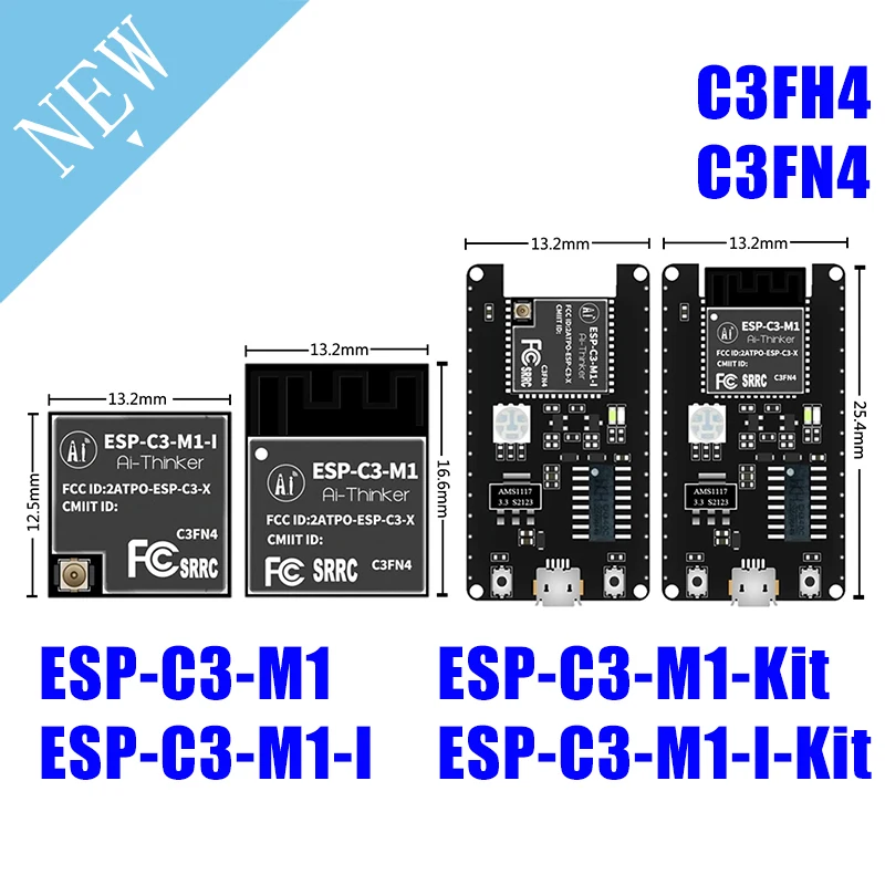 ESP32 ESP32-C3 ESP-C3-M1 ESP-C3-M1-I 2.4G Bluetooth-compatible BLE 5.0 ...