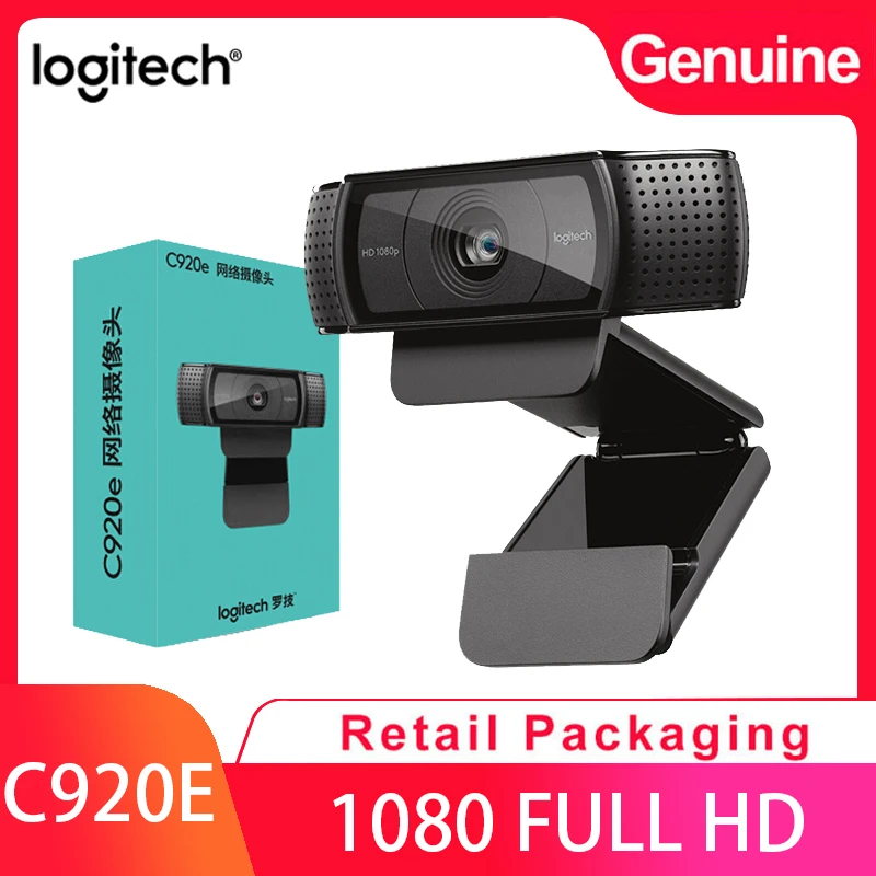 Logitech câmera de autofoco c920e hd 1080p, full hd, inteligente, 1080p ...