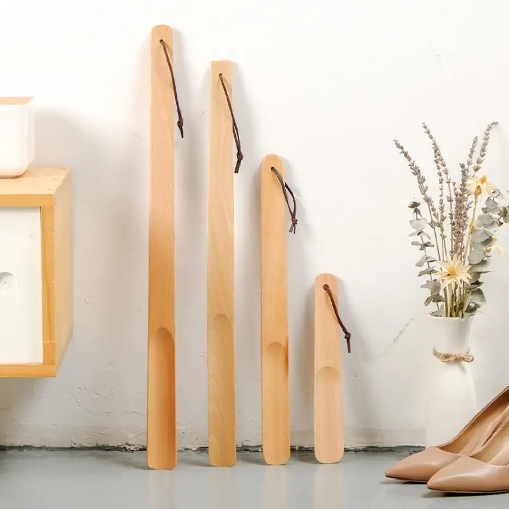 Shoe-Lifter-Eco-friendly-Smooth-Surface-Wood-Lazy-Shoes-Lifting-Helper ...