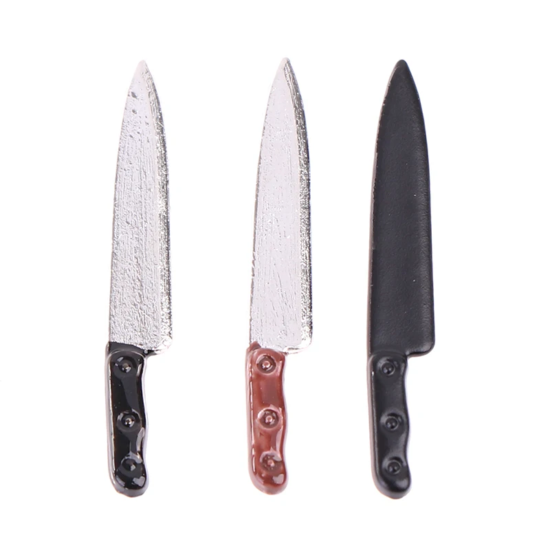 1PC-1-12-Dollhouse-Miniatures-Metal-Knife-Model-Mini-Kitchen ...