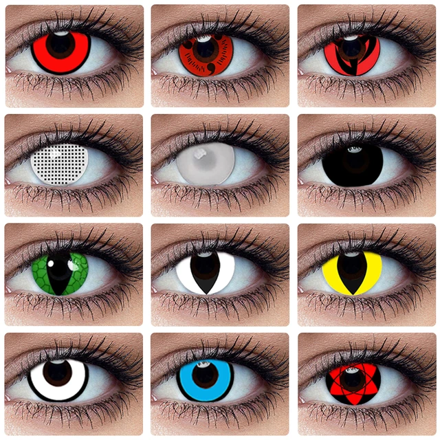 Bright Red Eye Contacts