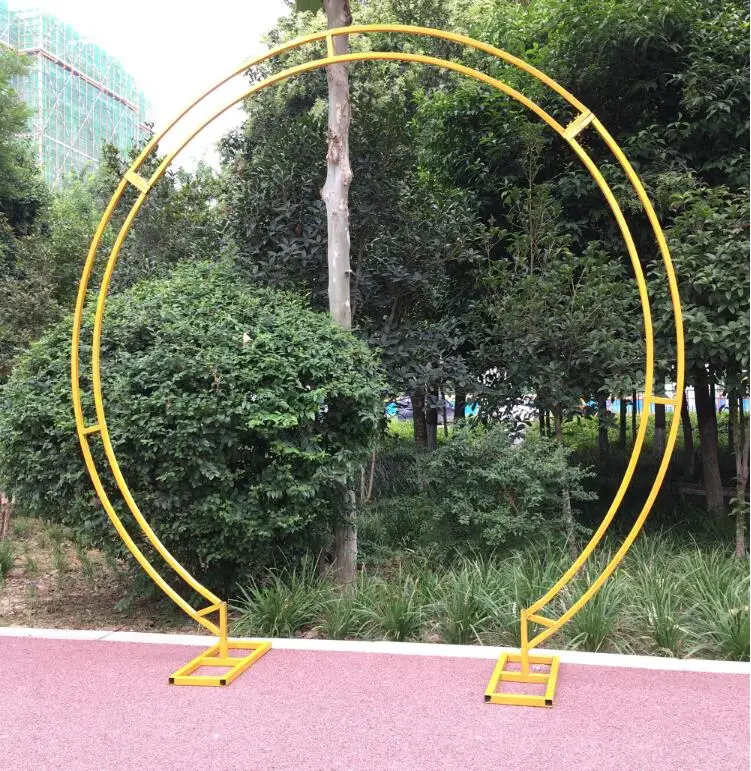 New-wedding-props-circular-double-pole-arch-frame-single-pole-arch-iron ...