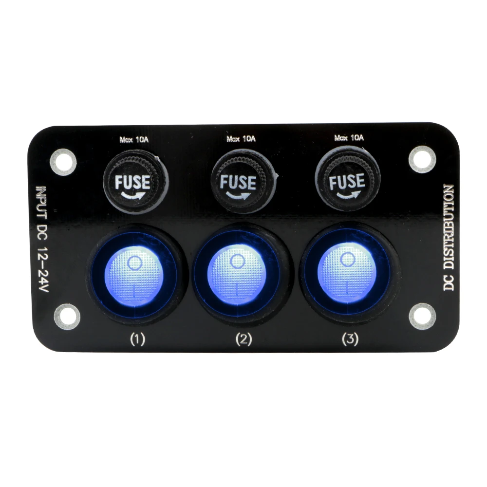 Car-Switch-Panel-for-Car-Marine-Truck-DC-12-24V-Porous-Toggle-Switch ...