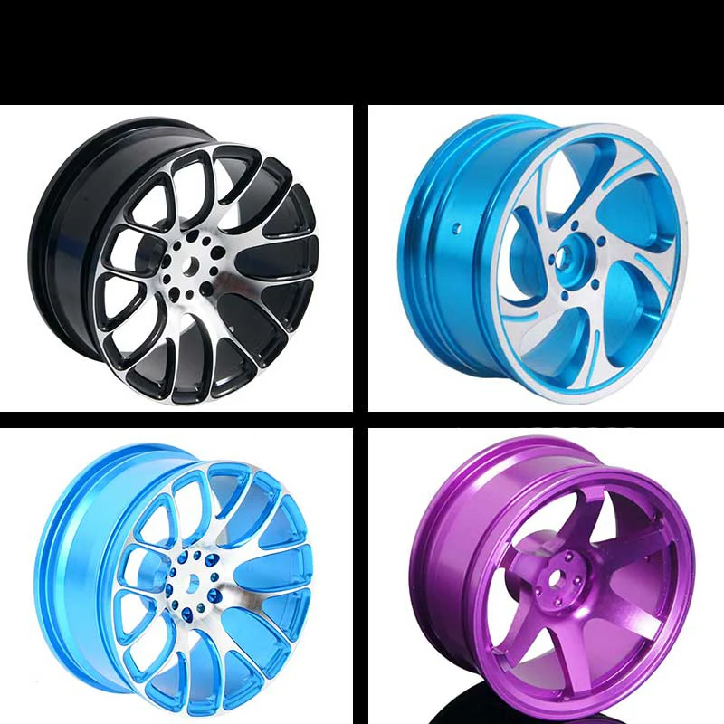 1PC Metal Wheels Cherry Blossoms D3 / D4 Tires TT01 for 1:10 Racing ...