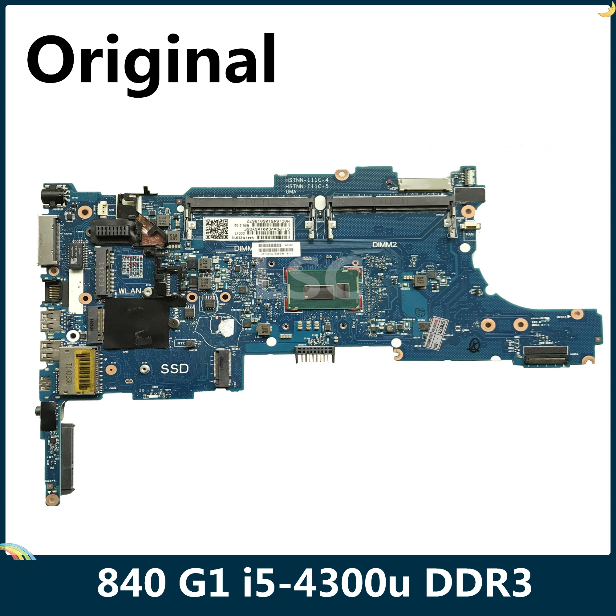 HP EliteBook 840 G1 노트북 마더보드 I5-4300u CPU I5-4310u, - 티몬