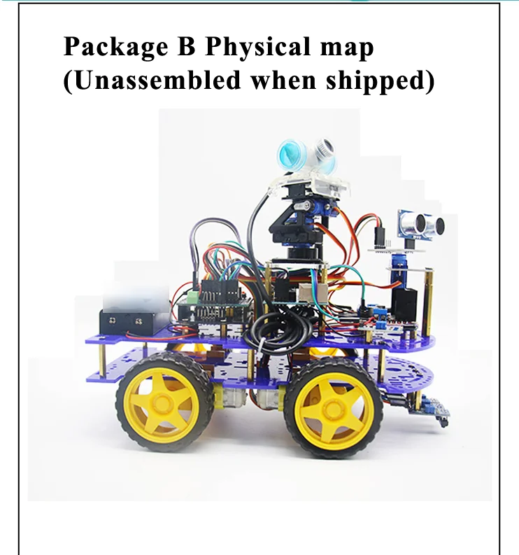 STM32 Smart Car Wifi Video Remote Control Obstacle Avoidance Tracking