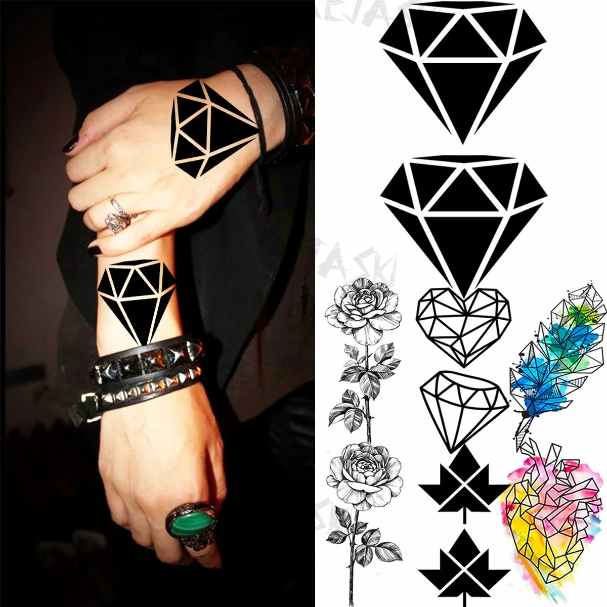 Diamond Wrist Tattoo