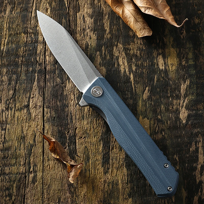 Окаменевшая рыба 818 складной нож для кемпинга и охоты D2 лезвие G10 ручка подшипника Открытый ...