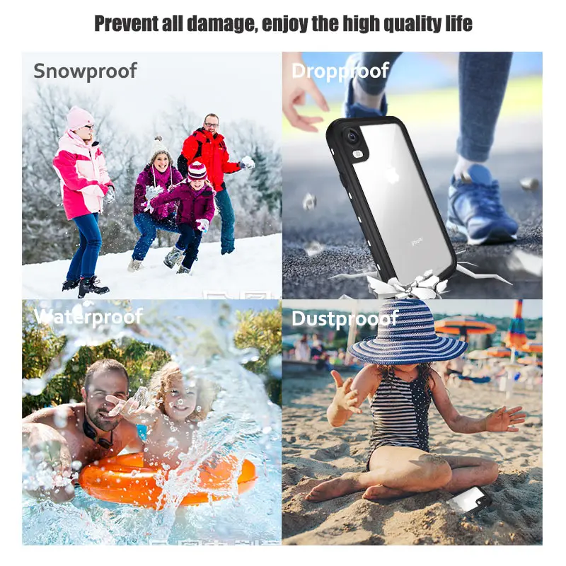 Водонепроницаемый чехол для телефона для iPhone 11 X XR XS MAX чехол ...