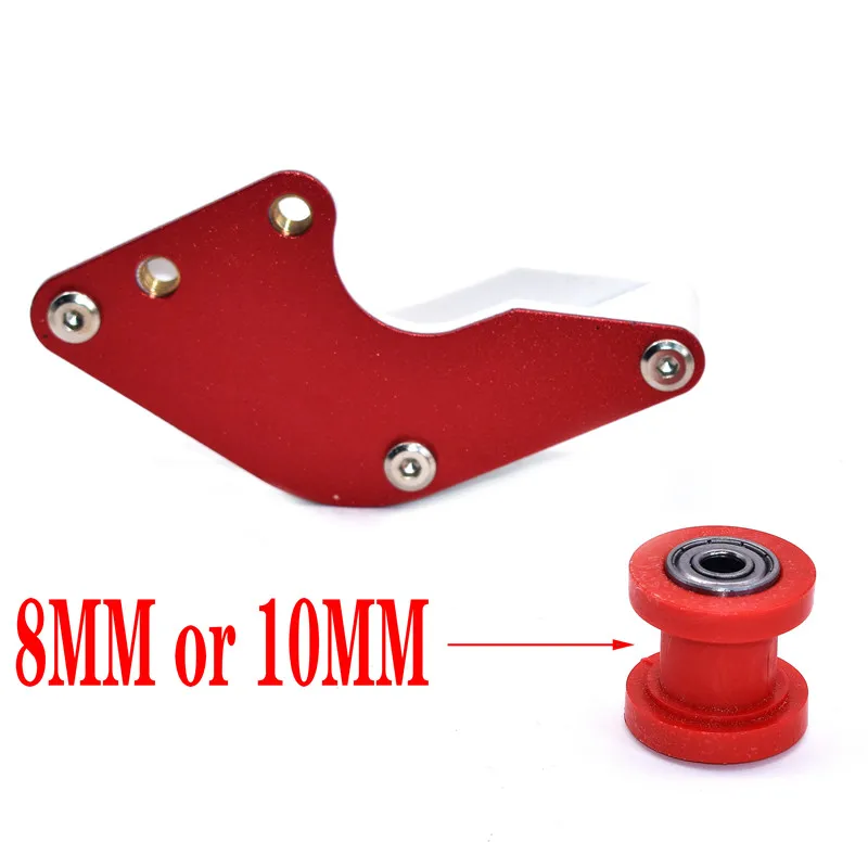 Chain Guard With Chain Roller Tensioner Wheel M8 or M10 For XR50 CRF70 ...