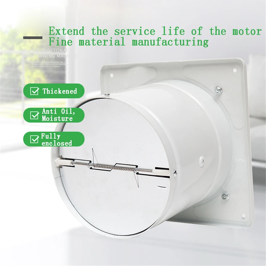 Square Air Extractor Exhaust Fan High Speed Ventilating for Bathroom ...