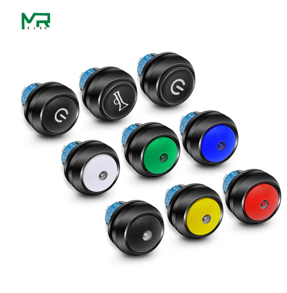 NEW-12mm-self-reset-and-self-locking-12v-spherical-button-switch-Mini ...