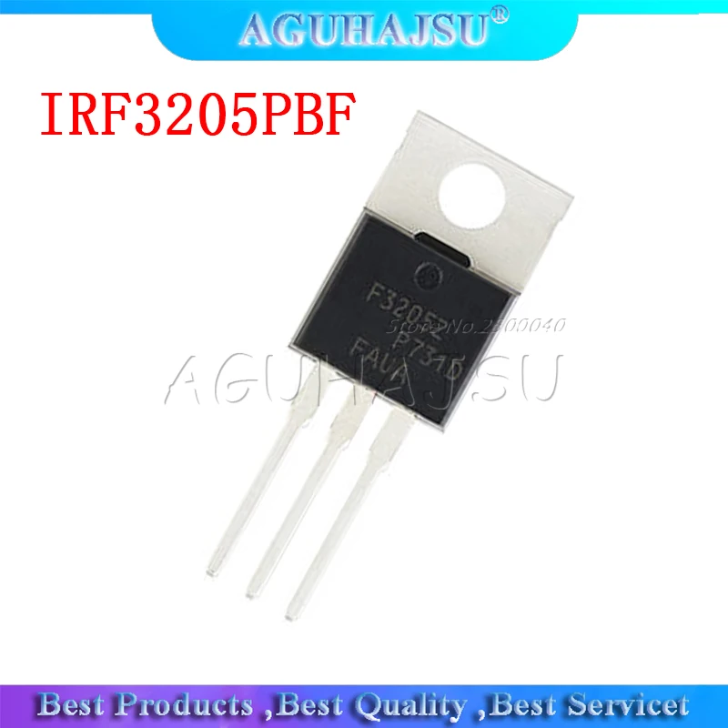 10 piezas IRF3205PBF TO220 IRF3205 a 220 de MOSFET de potencia nuevo y ...