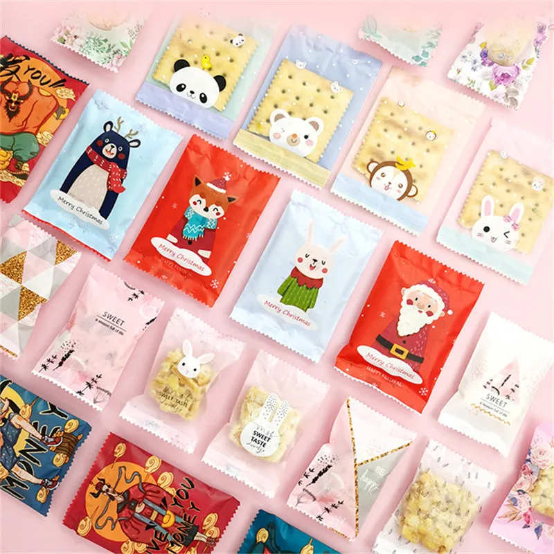 100Pcs New Snowflake Crisp Packaging Flower Tea Biscuits Nougat Machine ...