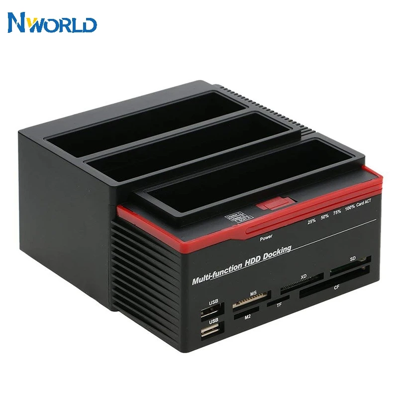 2.5"/3.5" USB 3.0 to 2 SATA Ports 1 IDE Port External HDD Hard Drive ...