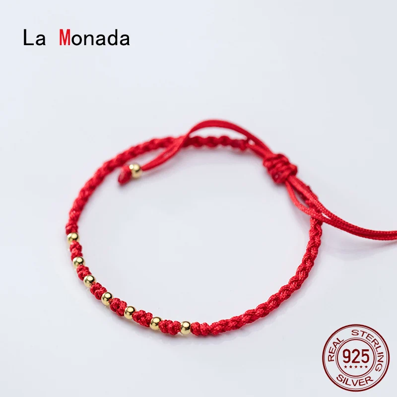 La-Monada-Red-Thread-For-Hand-925-Sterling-Silver-Women-s-Bracelet-Red ...