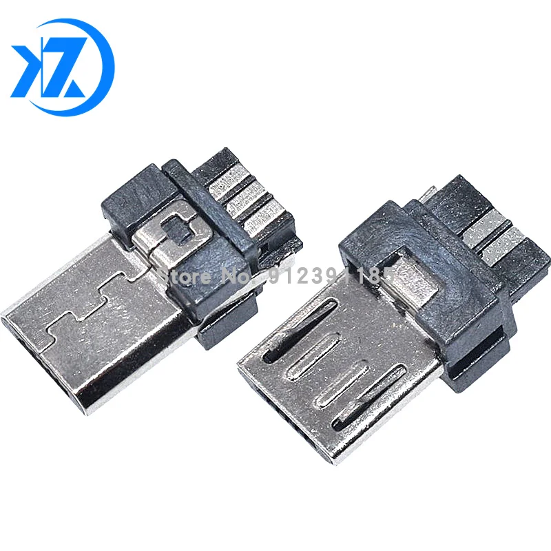 10Pcs-Mini-USB-Micro-5-pin-male-Connector-Jacks-Socket-SMD-Surface ...