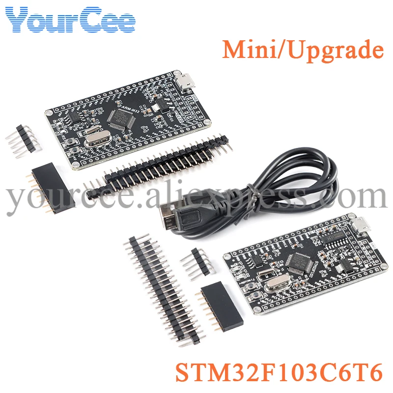 Placa de desenvolvimento STM32F103C6T6 Atualizar Mini STM32 STM32F 103C6T6 Microcontrolador do ...