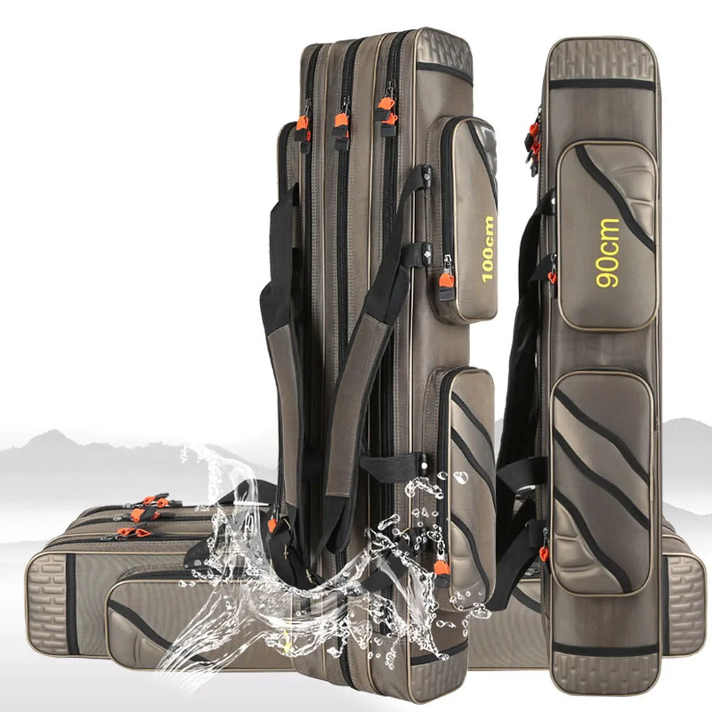 120cm-130cm-4-Layer-Waterproof-Fishing-Rod-Bag-Thickening-Oxford ...