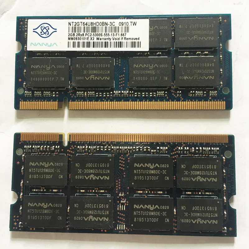 Nanya ddr2 2gb 800/667 ram 2GB 2RX8 PC2-6400S-666-13-F2. 800 DDR2 ...