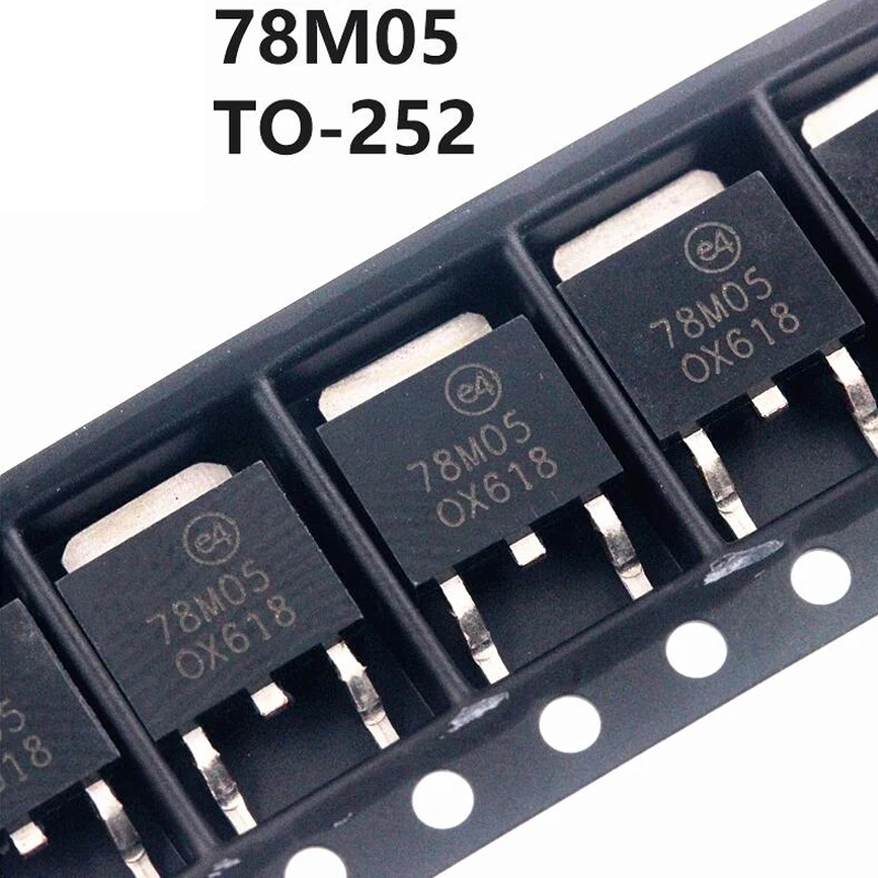 78M05 TO252 MC78M05 LM78M05 0.5A + 5V TO-252 신정품 IC 칩셋, 10 개입