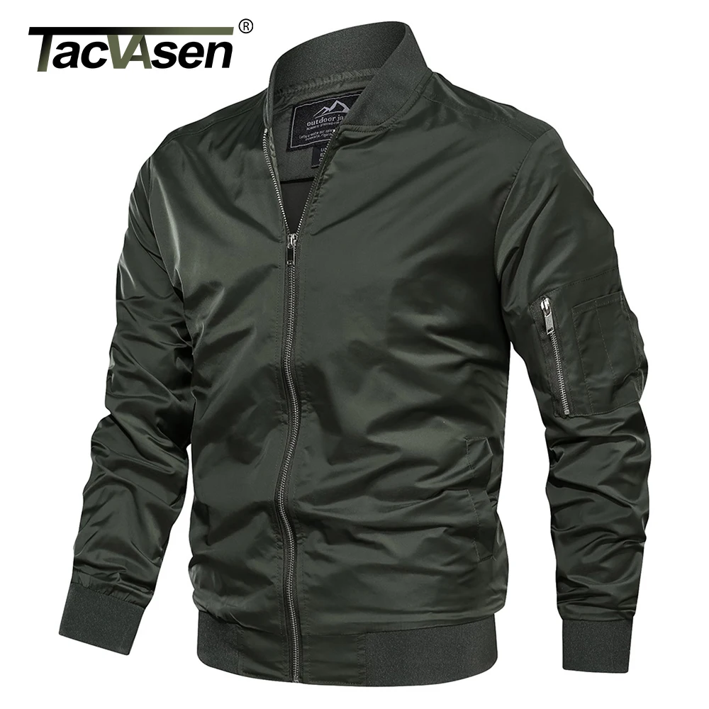 Tacvasen Spring Autumn/fall Lightweight Baseball Jacket Men's Casual ...