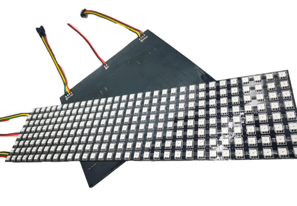 DC5V SK9822 RGB 16*16,8*32 Pixels Digital Flexible panel screen;APA102 ...