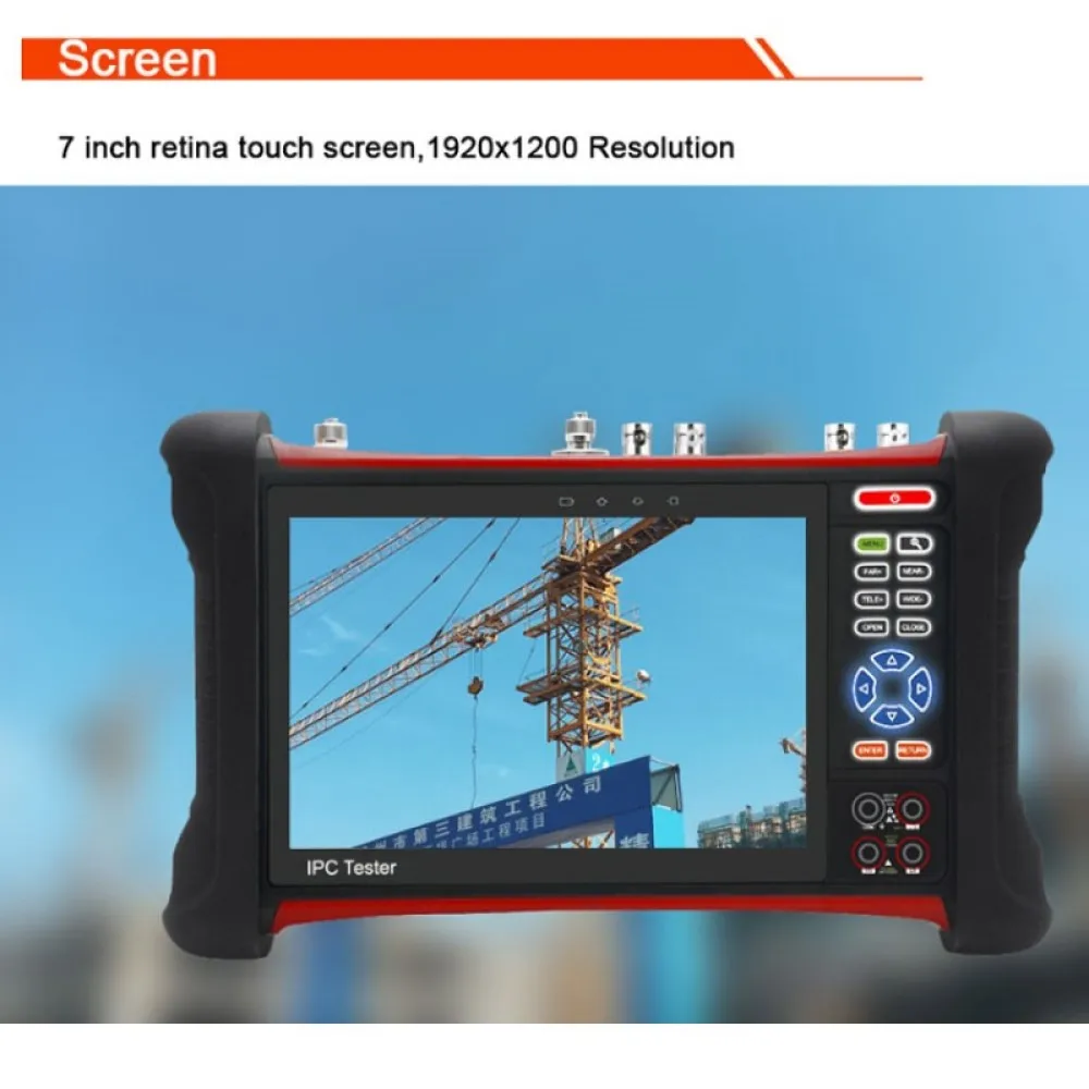 7 inch monitor CCTV Tester 8MP TVI CAI 5MP ADH monitor SDI IP Tester ...