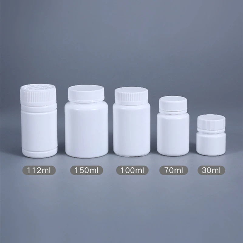 Empty plastic Medicine Bottles with screw cap Pill Tablet Container ...