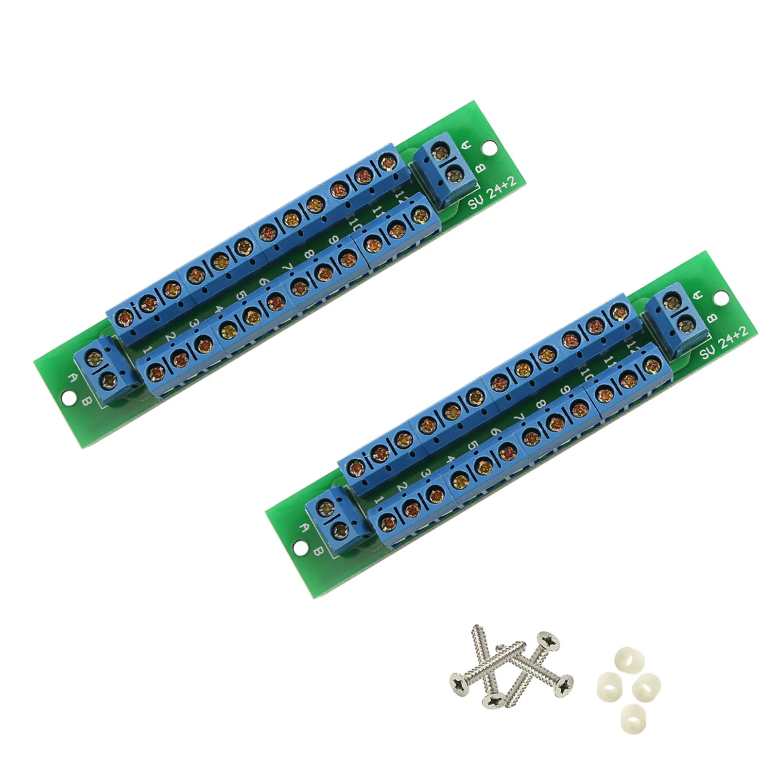 Evemodel 2 Units Double-Layer Power Distribution Board 2 Inputs 2 X 13 ...