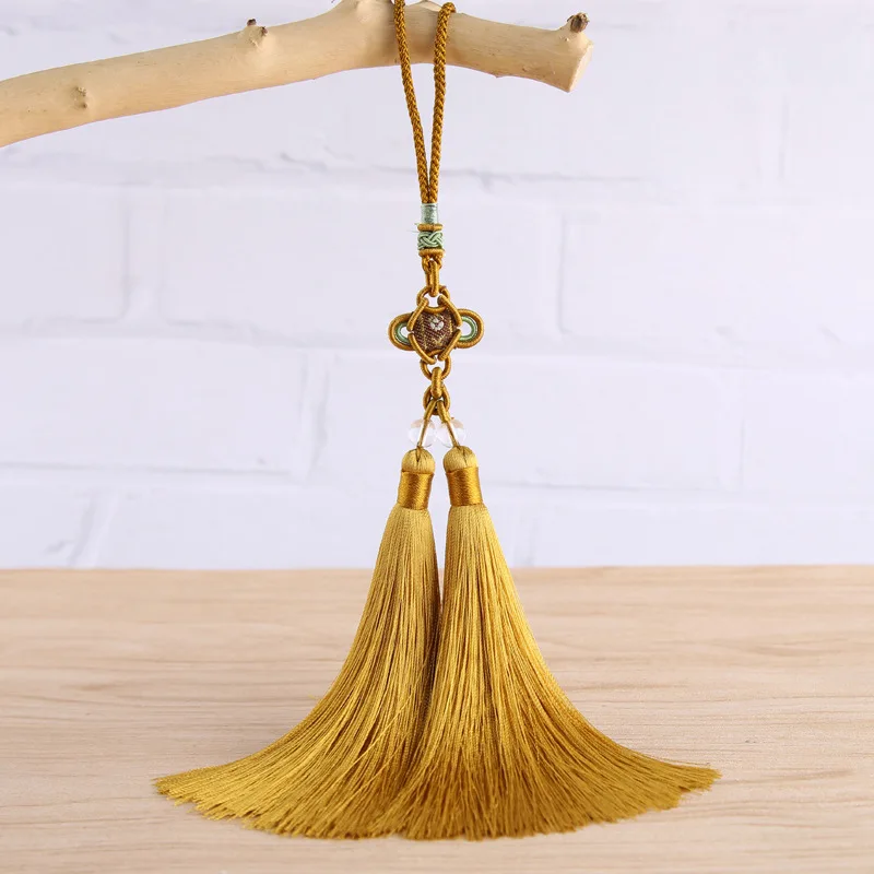 1PCS Silk Chinese Knot Hang Tassel Fringe Accessories Home Textile ...