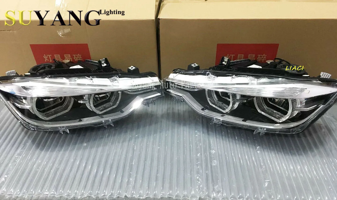 오리지널 풀 LED 헤드램프 63117419633, BMW 3 시리즈 F30 F31 LCI 헤드라이트 어셈블리, OEM ECE ...