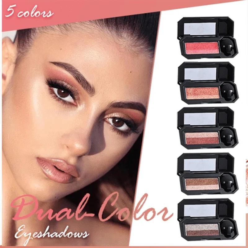 Eyeshadow Malas Warna Ganda Pemula dengan Cermin Kecil Kepala Jamur ...