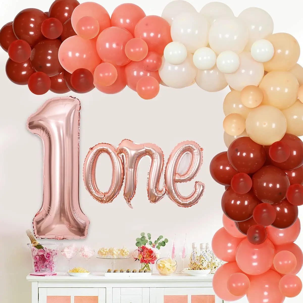 Party & Gifting Balloons Craft Supplies & Tools Rose Gold First ...