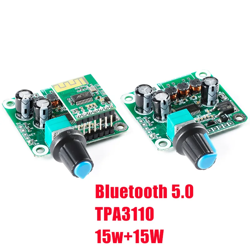 Módulo de placa amplificadora de potencia de Audio estéreo Digital, Bluetooth 5,0, TPA3110, 15w ...