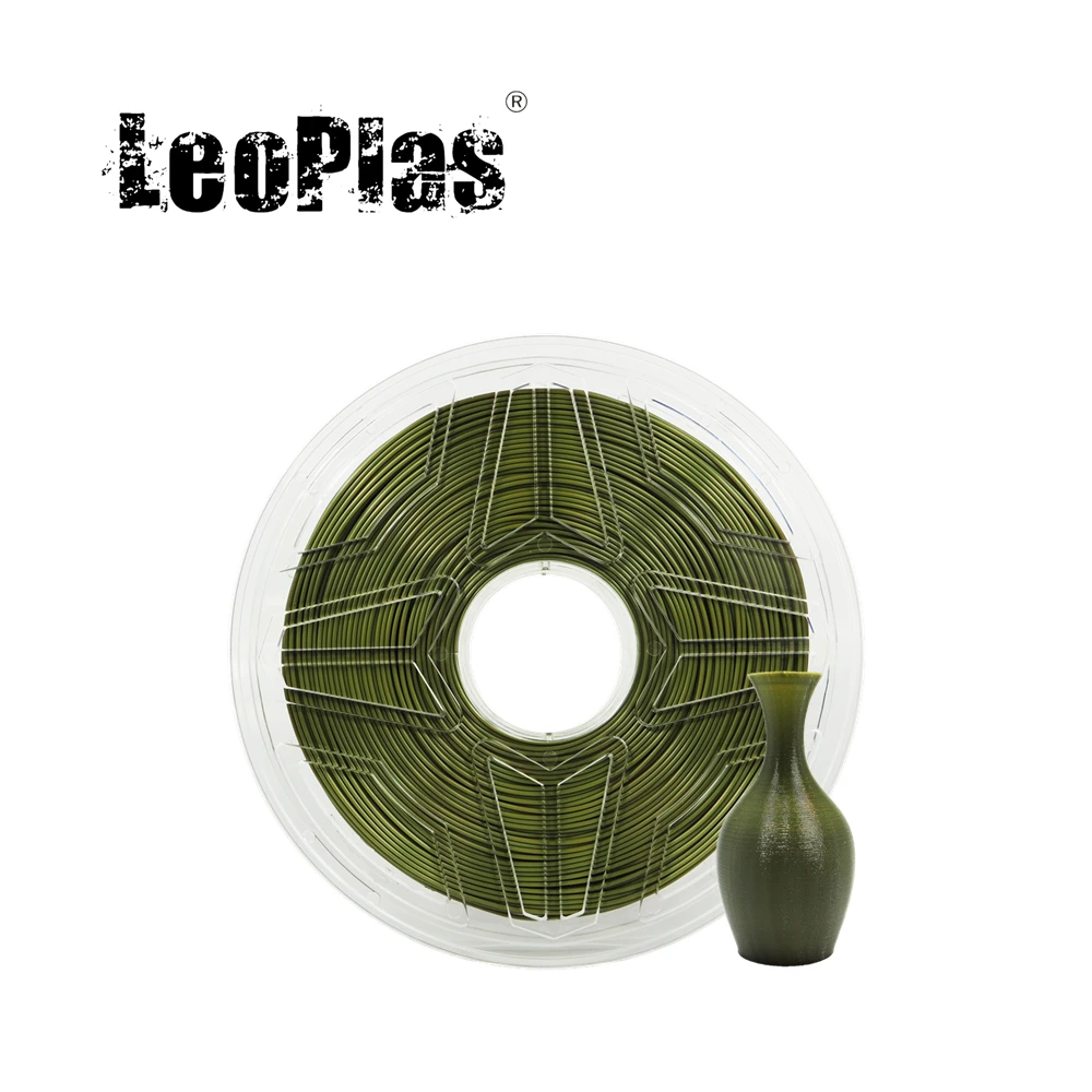 LeoPlas 1kg 1.75mm Flexible Soft Olive Military Army Green Rubber TPU ...