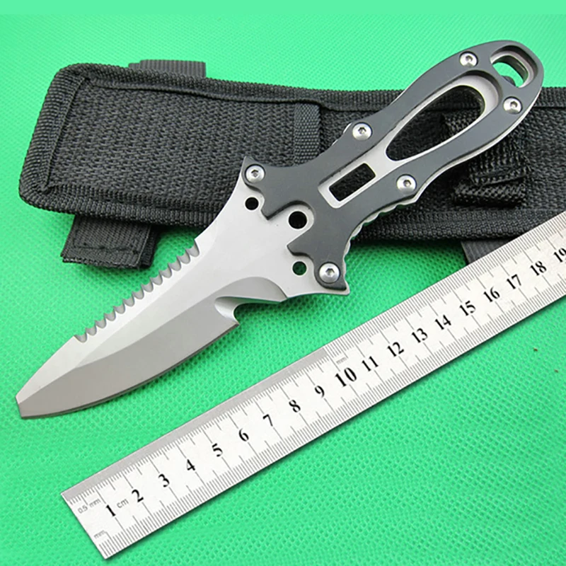 Super classic survival diving knife fixed blade Sharp blade cut the ...