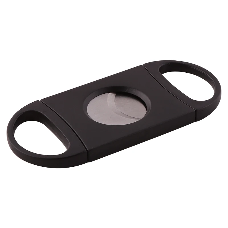 Cortador de cigarros de plástico negro con cuchillas dobles, cortador ...