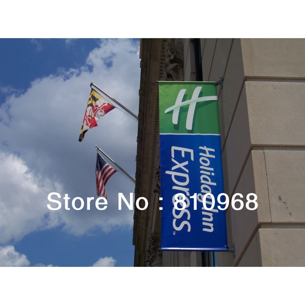 Pole Banner Bracket Kit, Vertical Wall Mount Bracket, Custom Print Wall ...